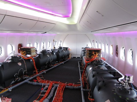 inside a cloud seeding plane
